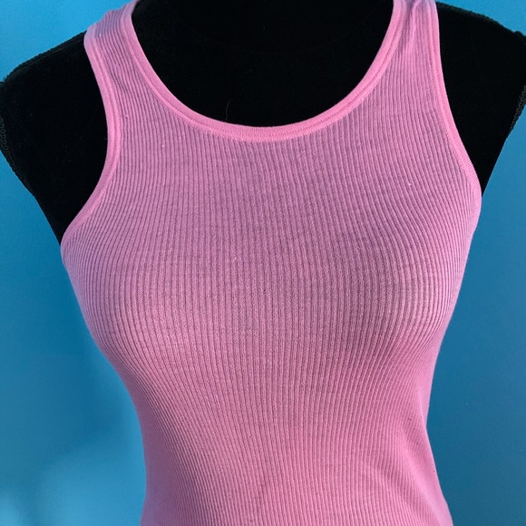 Vince | Tops | Vince Pink Ribbed Tank Top | Poshmark